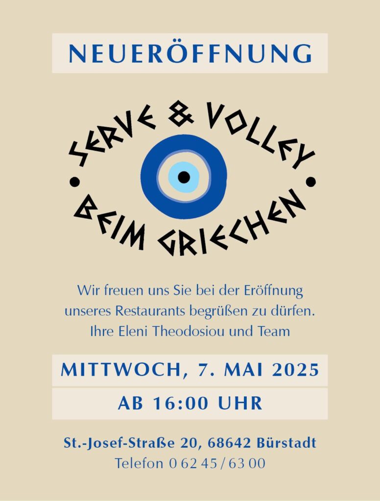 Unsere Vereinsgaststätte eröffnet am 07.Mai 25 ab 16.00 Uhr - TG 1925 ...